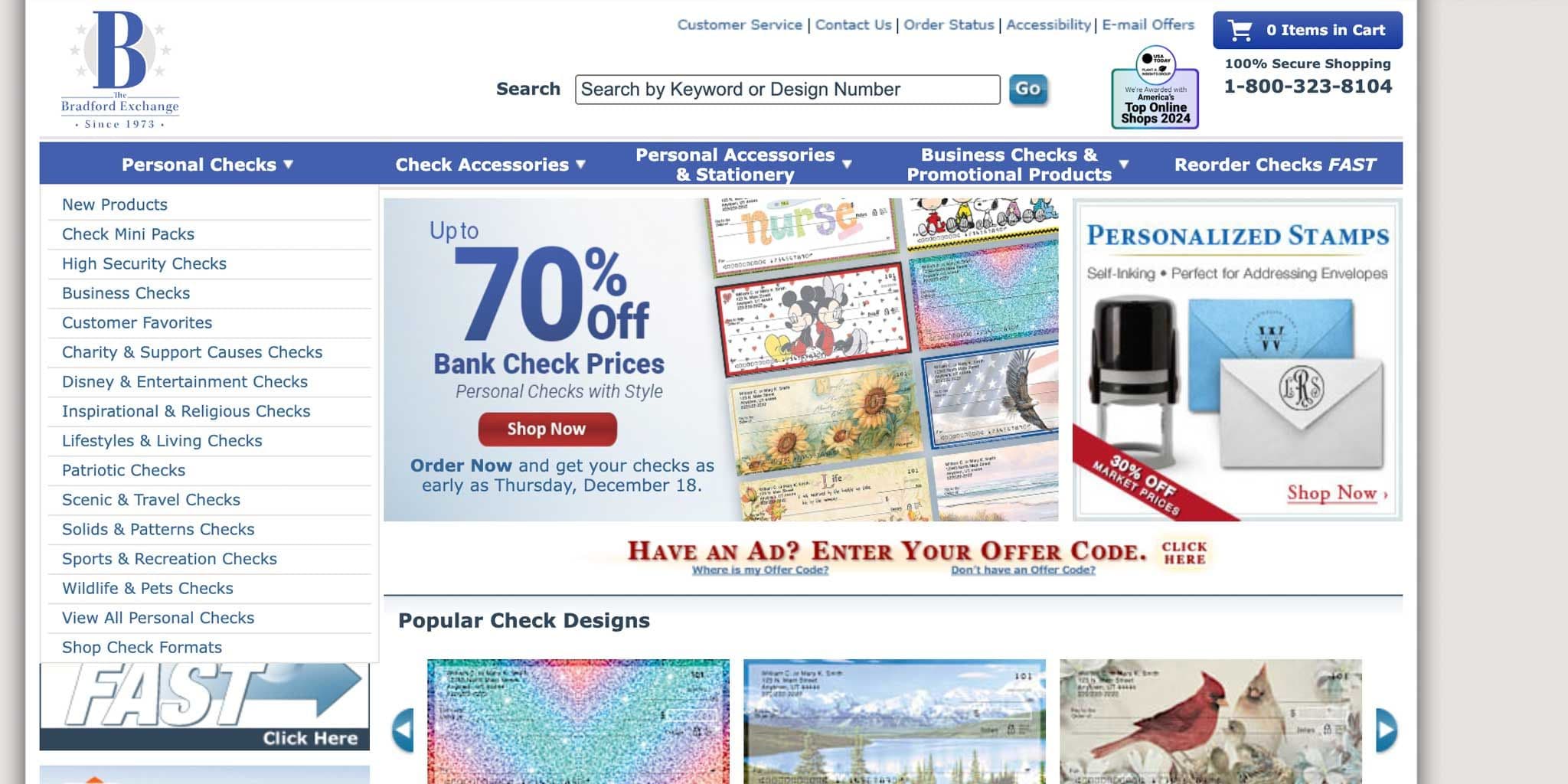 BradfordExchangeChecks.com Promo Codes for December 2025 - Retail Coupons